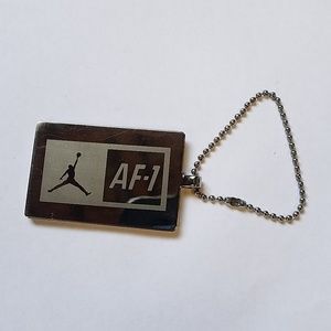 Nike | Accessories | Nike Air Jordan Af Keychain Lace Tag Leather ...